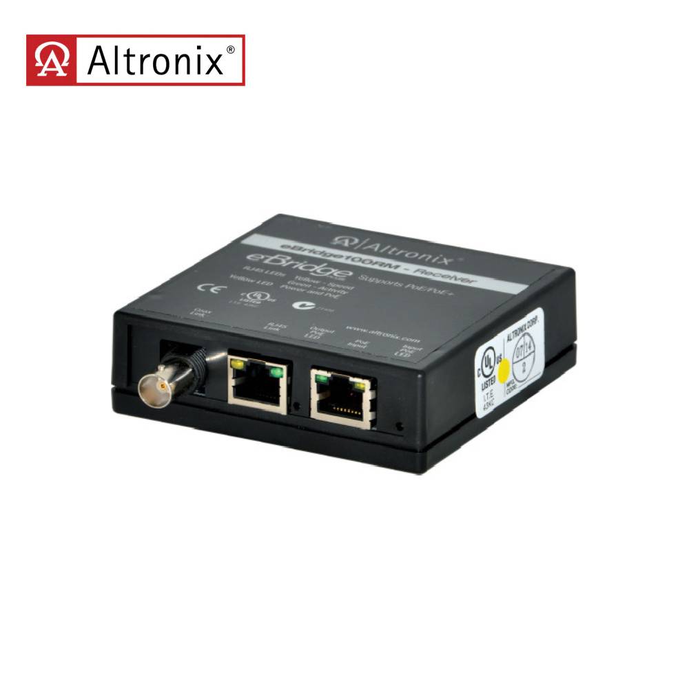 Altronix - EBRIDGE-100RM - EOC or Long Range Ethernet Single Port Rece