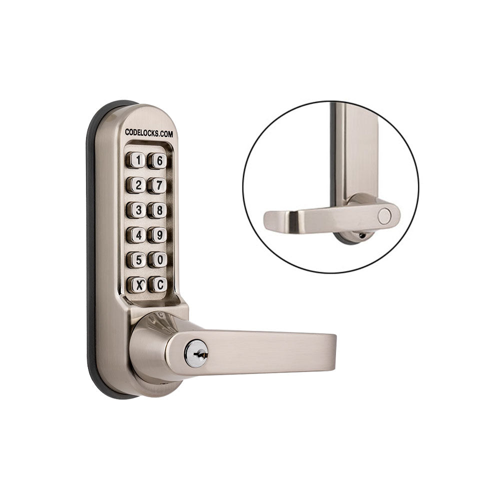 Codelocks CL550 Heavy Duty Mortise Lock with Key Override, Stainless S – Locksmith Keyless