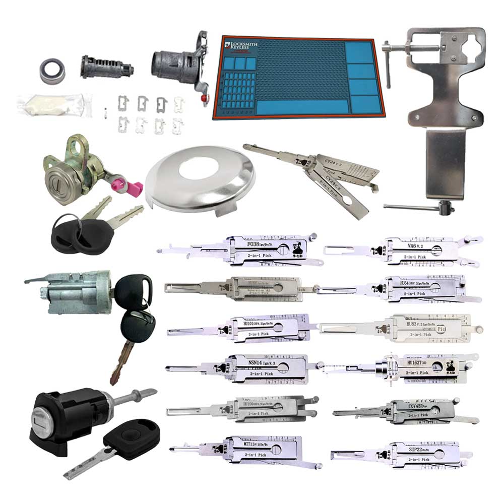 Automotive Original Lishi Starter Pack with Free Pinning Mat and Train