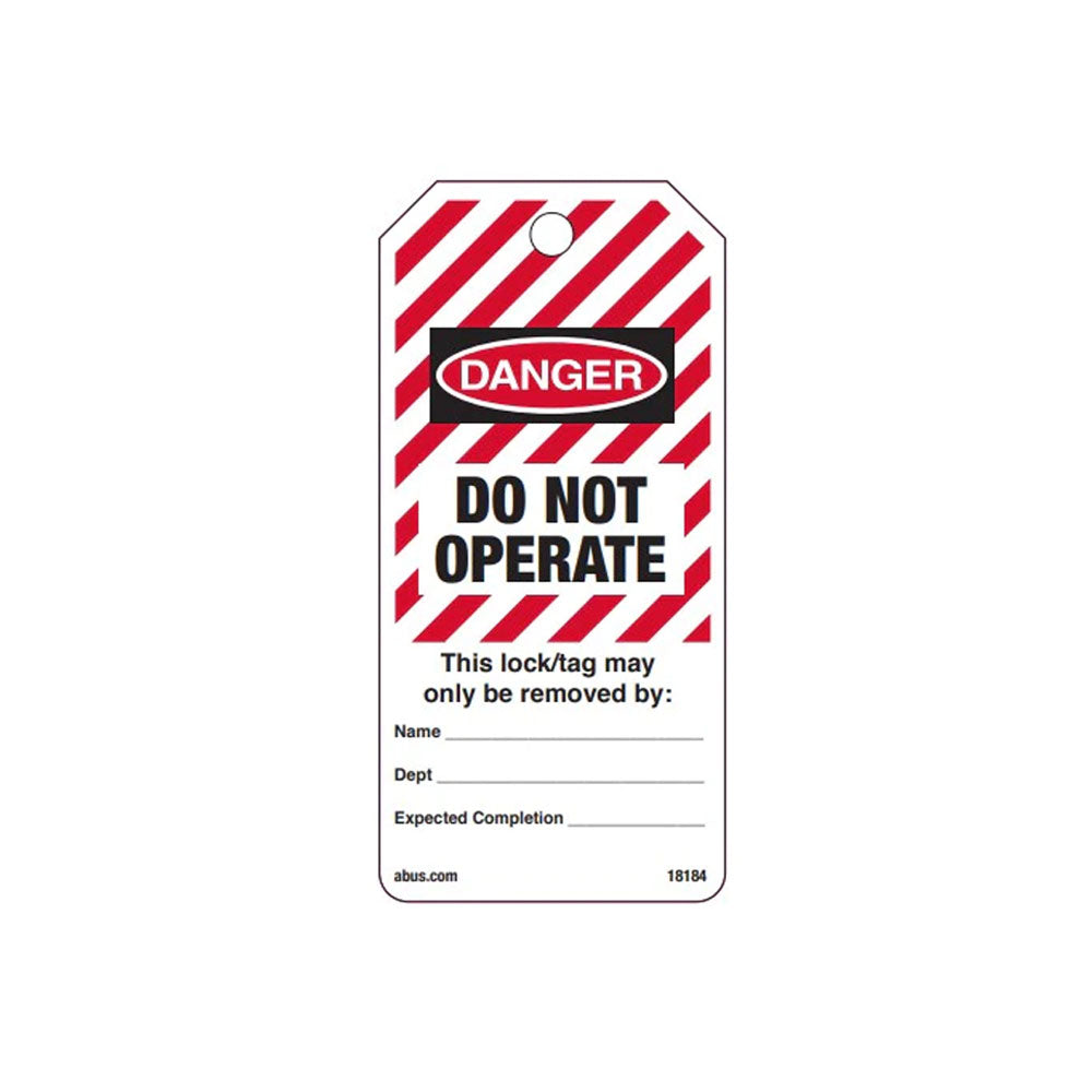 ABUS - TR510 - Do Not Operate Tags on a Roll - Optional Model and Opti ...