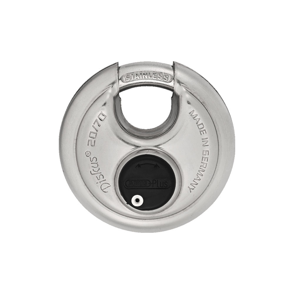 ABUS - 20/70 - Break Resistant Cylindrical Stainless Steel Padlock wit ...