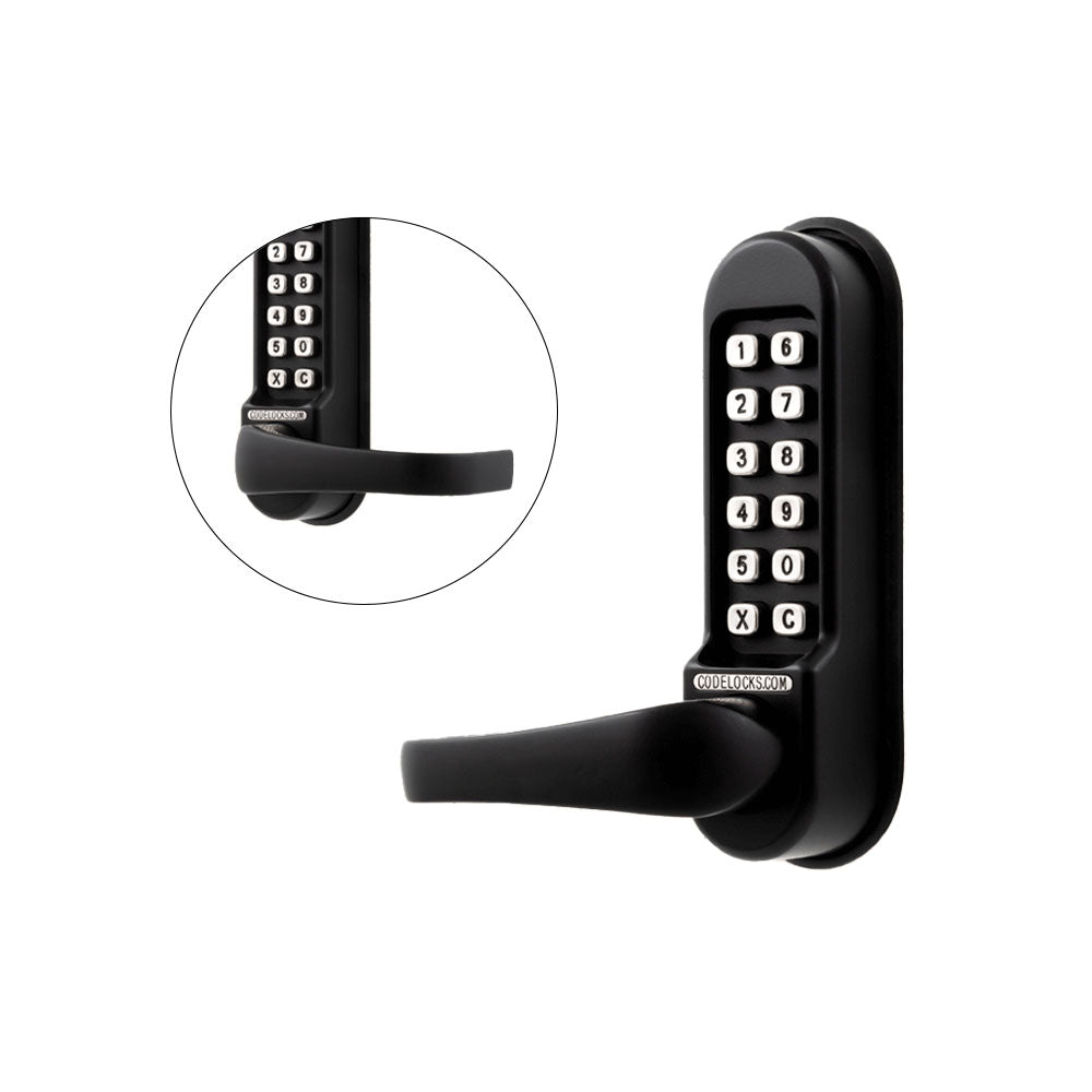 Codelocks CL510 Mechanical, Heavy Duty, Marine Grade Black, Back to Ba