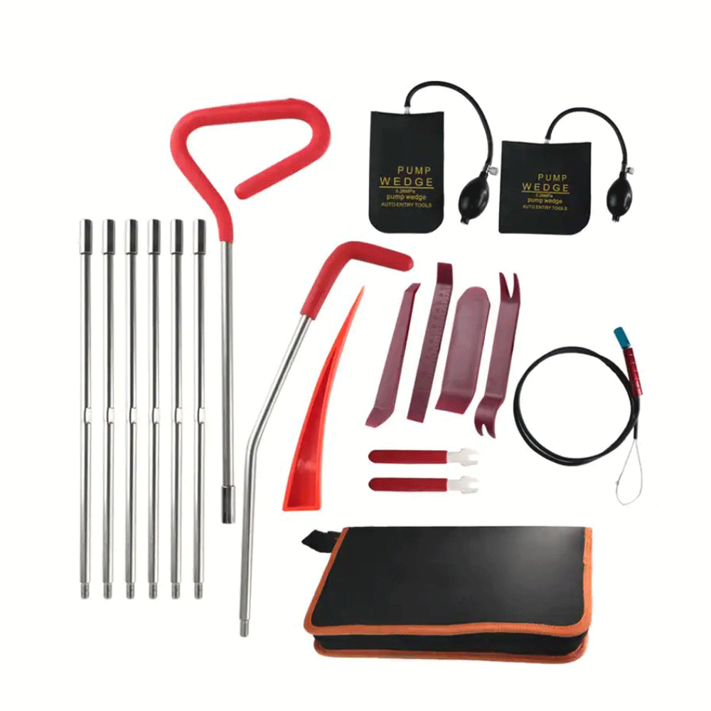 ECS AUTO PARTS 19 Pieces Vehicle Door Unlocking Tool Kit with Car Door ...