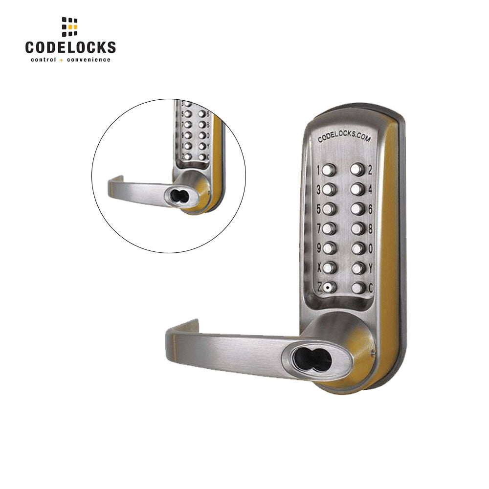 Codelocks CL610 Mechanical, Heavy Duty, Grade 2, Brushed Steel, Option ...