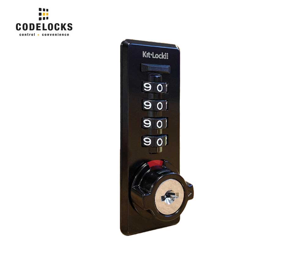 Codelocks KL20 Black Mechanical Kitlock with Optional Handing