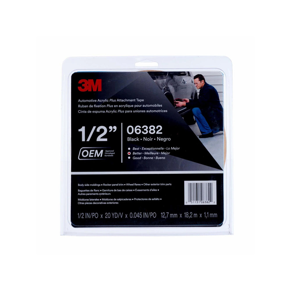 3M - 06382 - Automotive Acrylic Plus Attachment Tape - Black ...