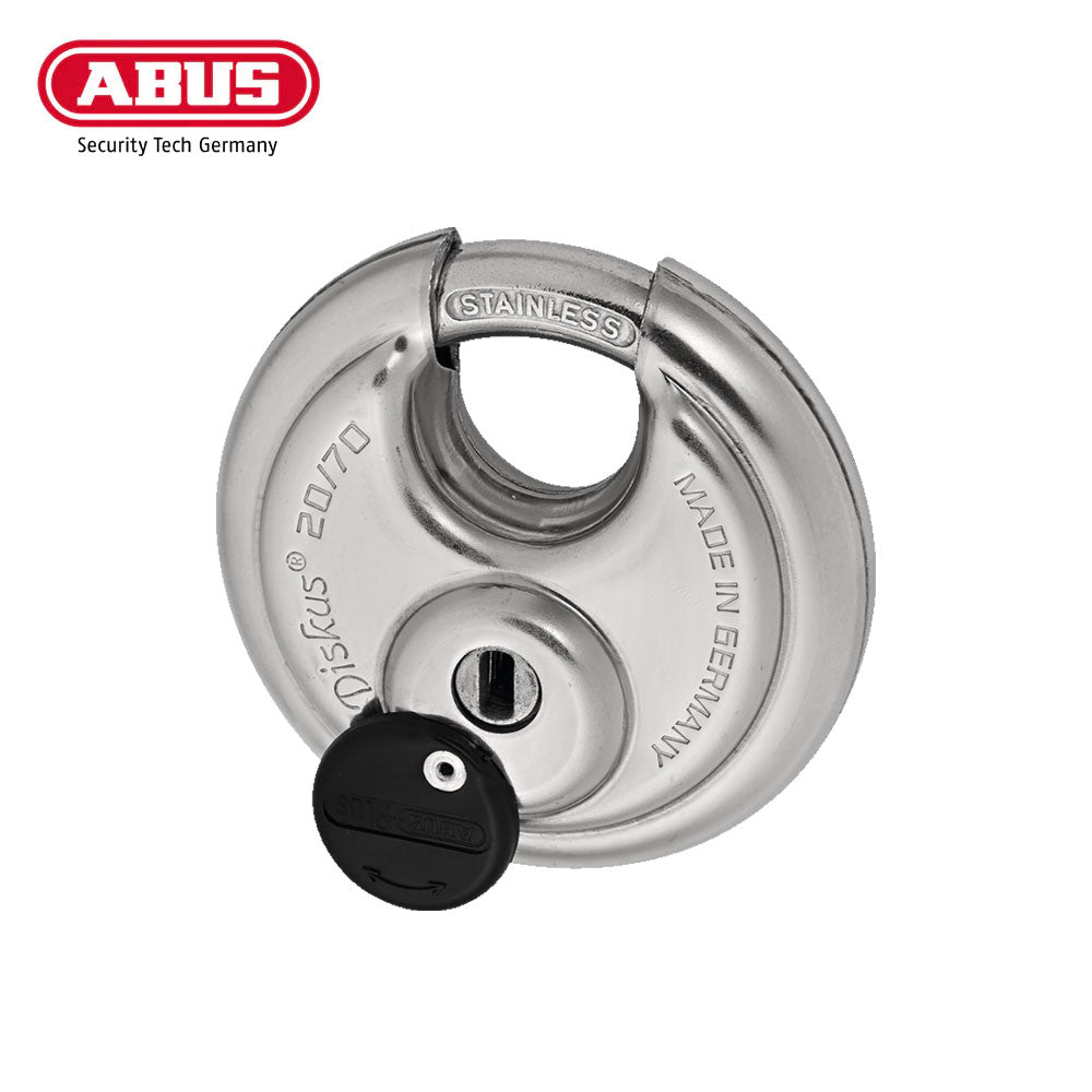 ABUS - 20/70 - Break Resistant Cylindrical Stainless Steel Padlock wit