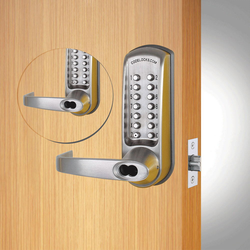 Codelocks CL610 Mechanical, Heavy Duty, Grade 2, Brushed Steel, Option