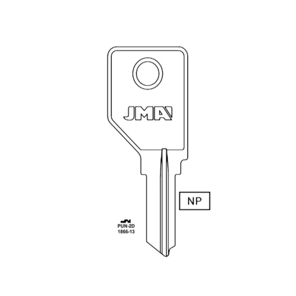1866-13 Pundra Commercial & Residencial Key Blank - 1866-13 / PUN-2D ...
