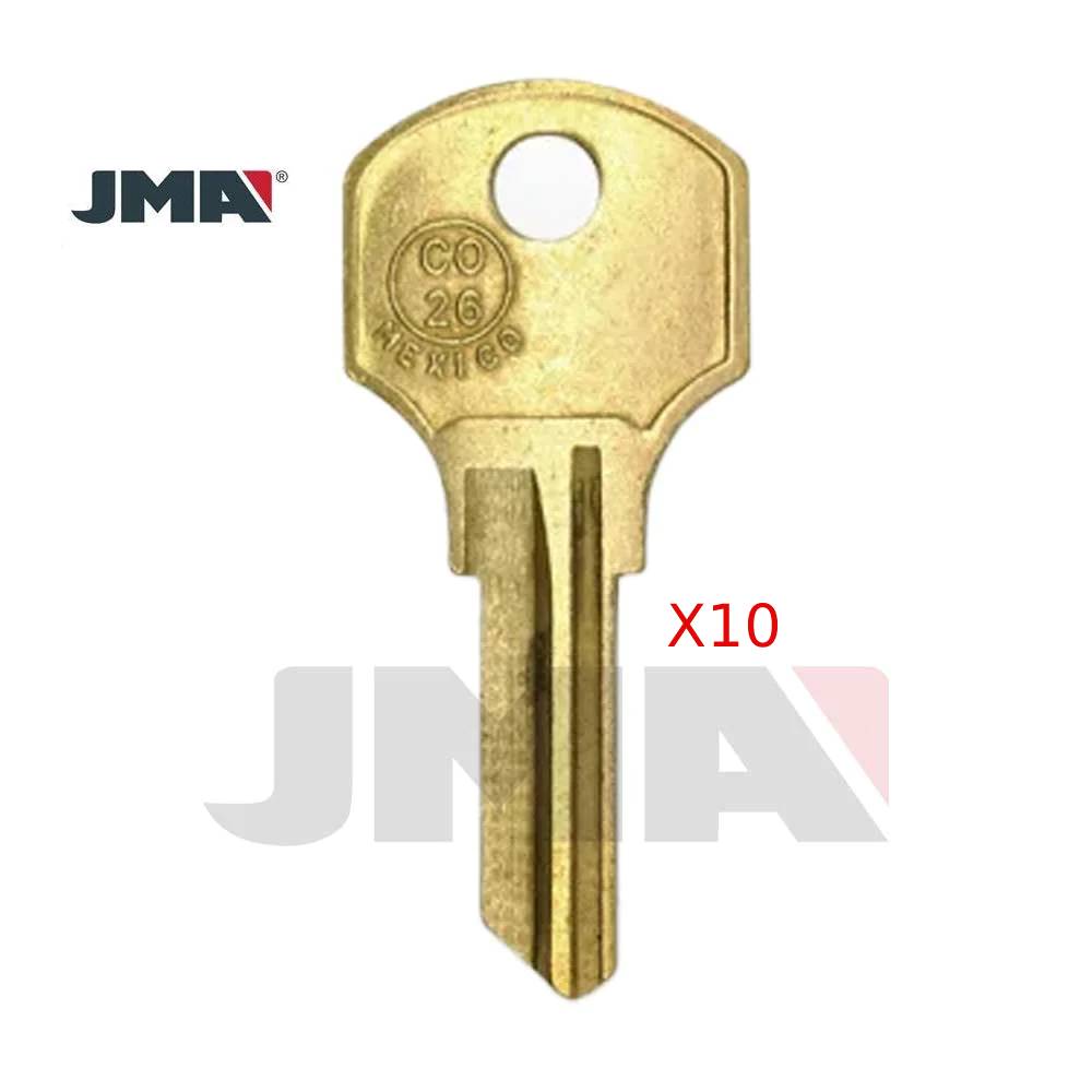JMA CCL-12E / CO26 / 1000V CCL 6-Wafer Cabinet Key - Brass (Pack of 10
