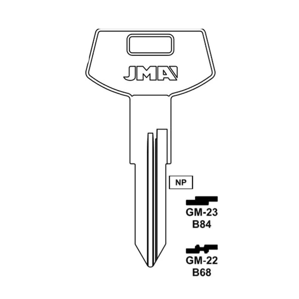 GM Key Blank - B68 / GM-22 – Locksmith Keyless