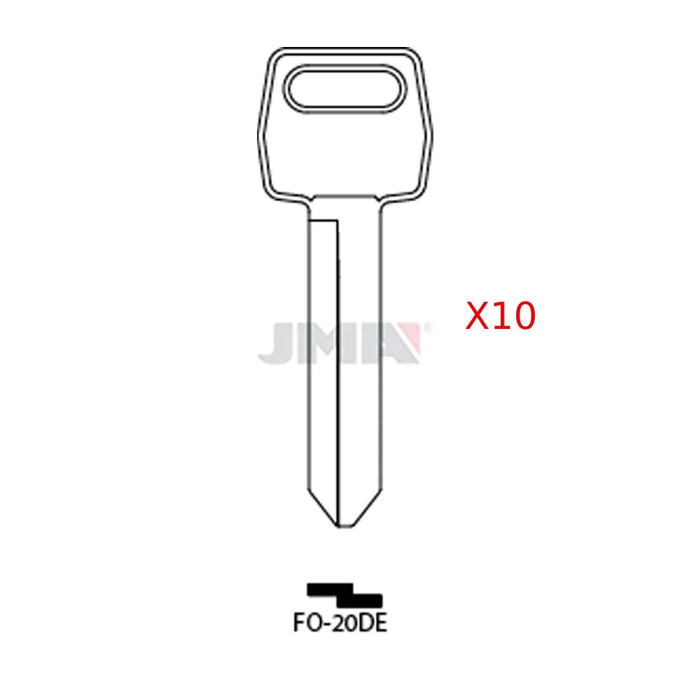 JMA FO-20DE Ford / Lincoln / Mercury / Mazda H54 Metal Key (Pack of 10