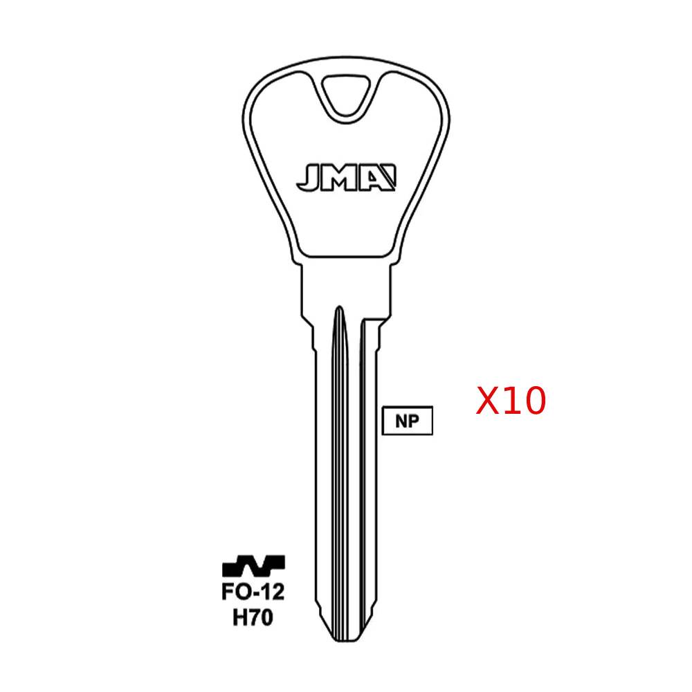 Ford Key Blank - H70 / FO-12 (Packs of 10) – Locksmith Keyless