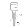 Isuzu Key Blank - B74 / GM-15D (Packs of 10)