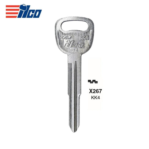 Kia Key Blank - KI-4D / KK4 (Packs of 10) – Locksmith Keyless