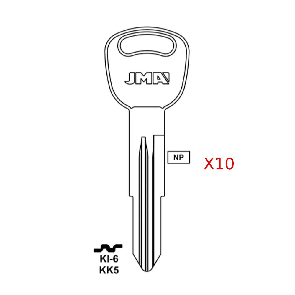 Kia Key Blank - KK5 / KI-6 (Packs of 10) – Locksmith Keyless