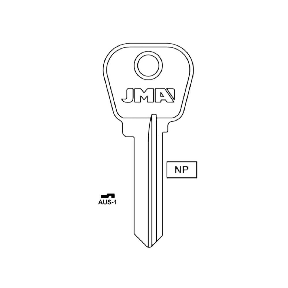 1092N 5-PIN Master Padlock Key Blank - M10 / AUS-1 – Locksmith Keyless