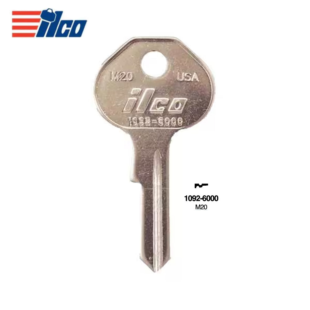 1092-6000 Master Padlock Key Blank - MAS-18DE / M20 (Packs of 10)