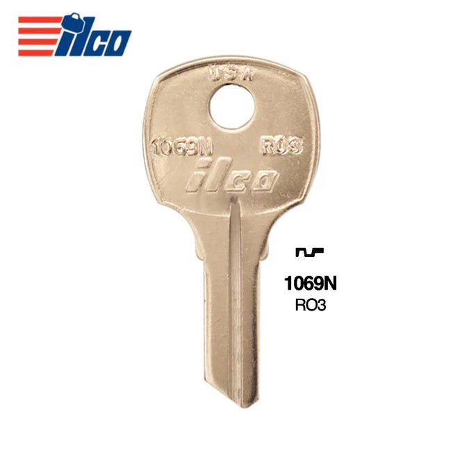 1069N National Cabinet Key Blank - NTC-10D / RO3 (Packs of 10 ...
