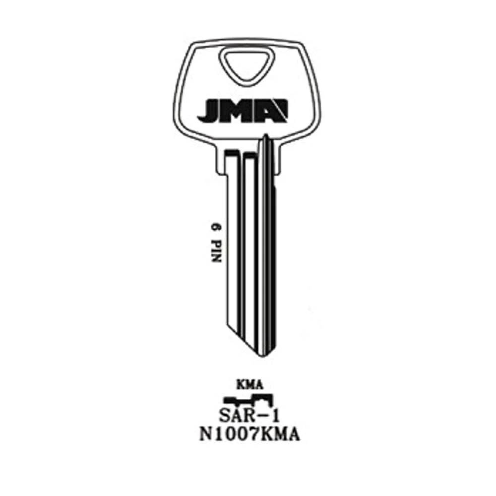 JMA S6 / N1007KMA 6-Pin Sargent Commercial & Residencial Key Blank - S