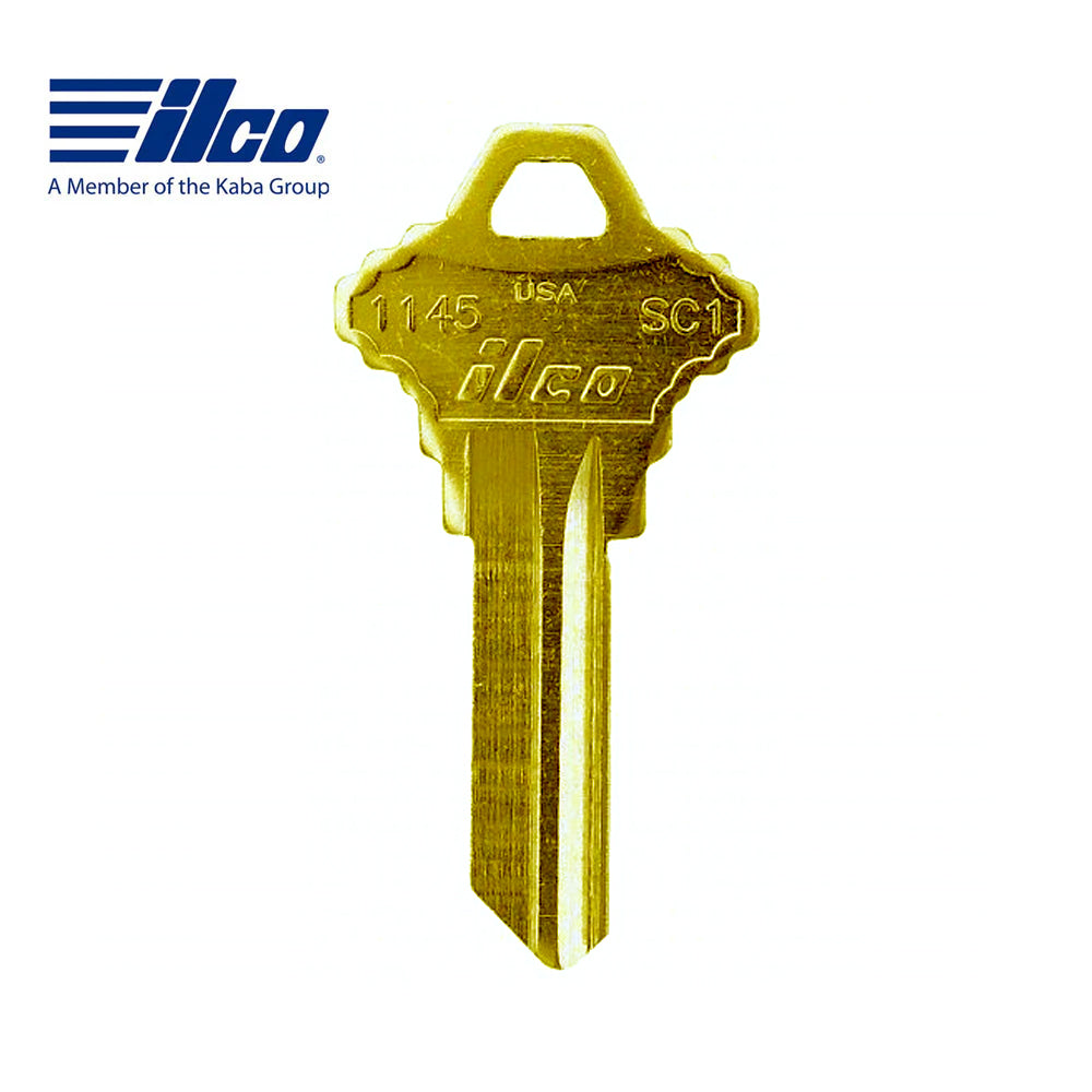 1145 5-Pin Schlage Key Blank - Brass - SLG-3E-BR / SC1 BR (Packs of 25