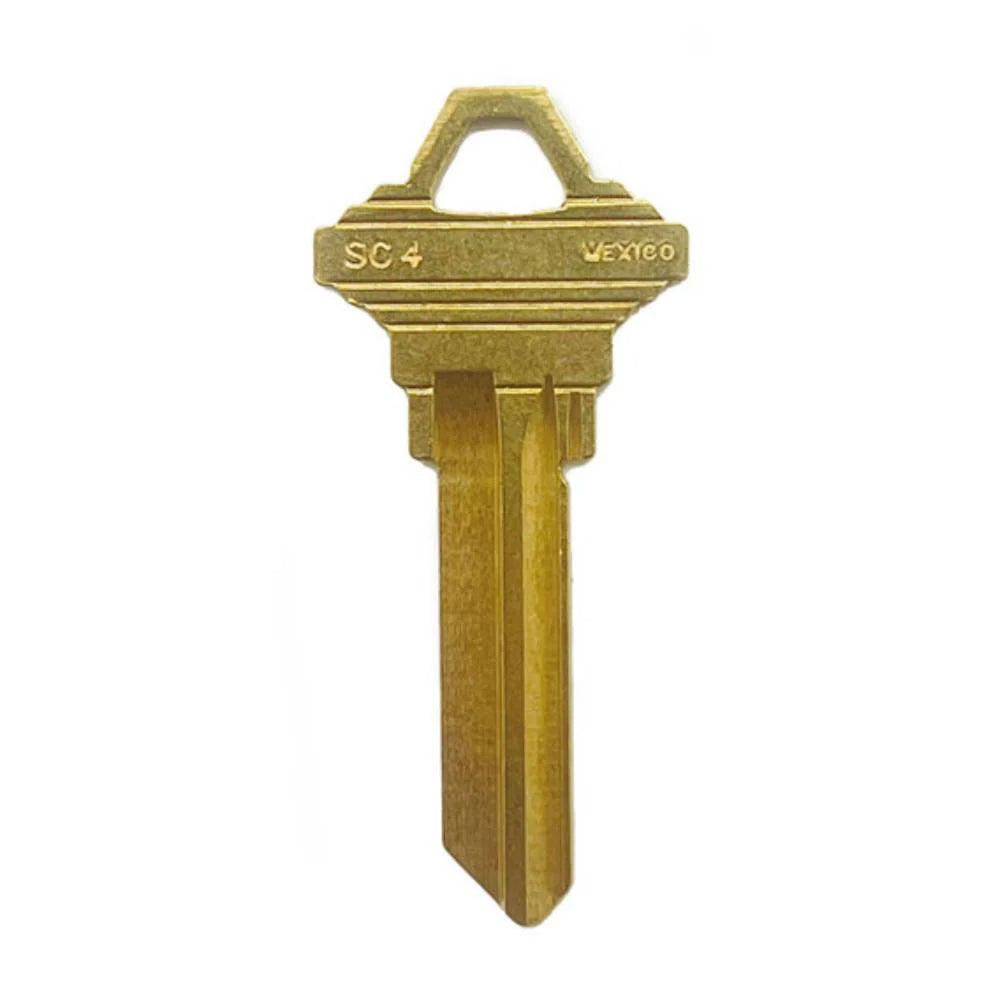 A1145E 6-Pin Schlage Key Blank - Brass - SC4 BR / SLG-4E-BR – Locksmith ...