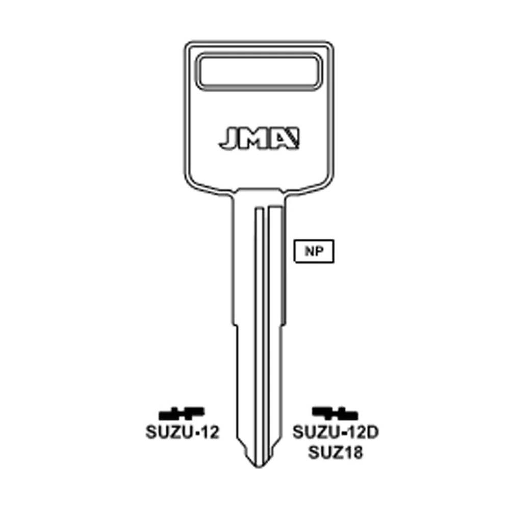 Suzuki Key Blank - SUZ18 / SUZU-12D – Locksmith Keyless