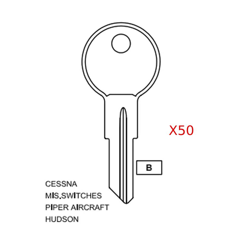 Yale Cabinet Key Blank - Brass - Y11 BR / YA-44DE (Packs of 50 ...