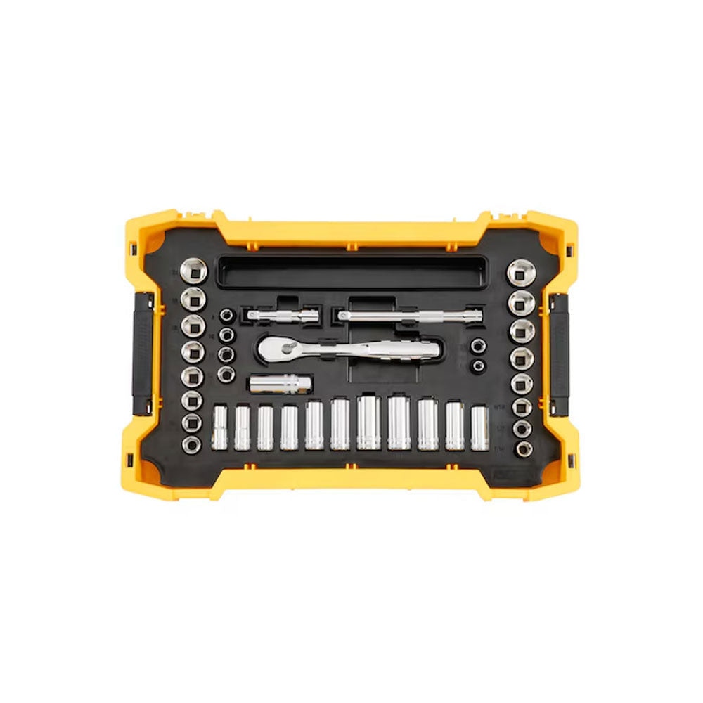 DEWALT - DWMT45400 - Socket Set with Toughsystem 2.0 Tray and Lid - 3 ...