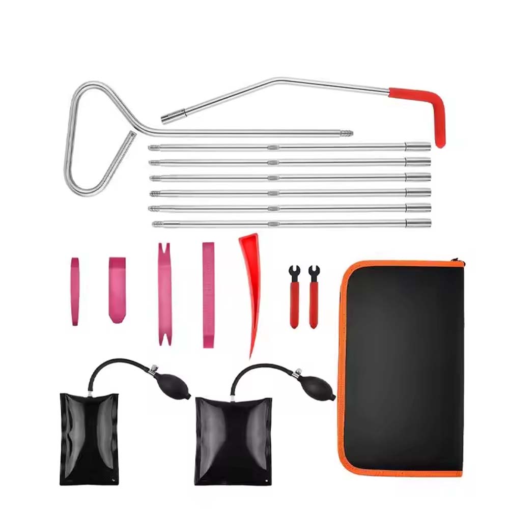 ECS AUTO PARTS Keychain Car Lock Pick Set with Trim Removal Tools ...