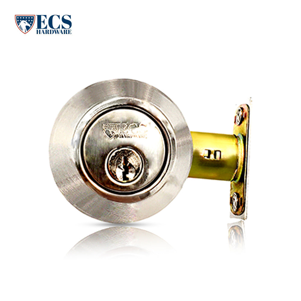 ECS HARDWARE - Durable Combo Lockset w/ Single Knob & Deadbolt - Entra