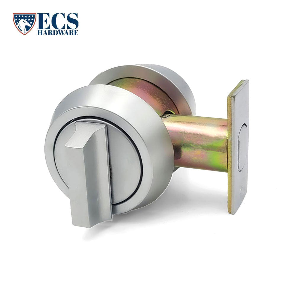 ECS HARDWARE - Durable Premium Key Controlled Deadbolt 26D Satin Chrom