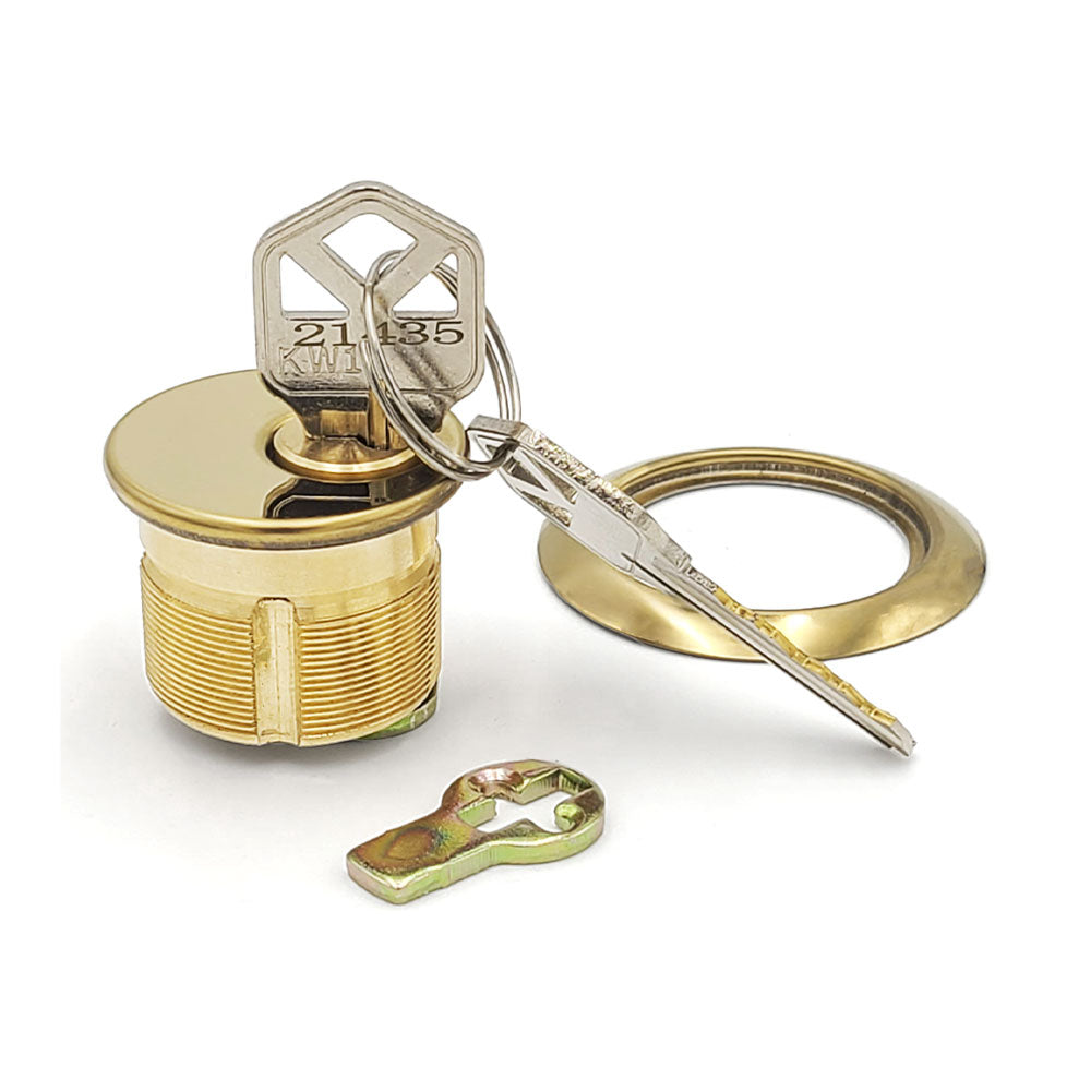 ECS HARDWARE - Durable Premium Mortise Cylinder - 1 Inch - Keyed Alike
