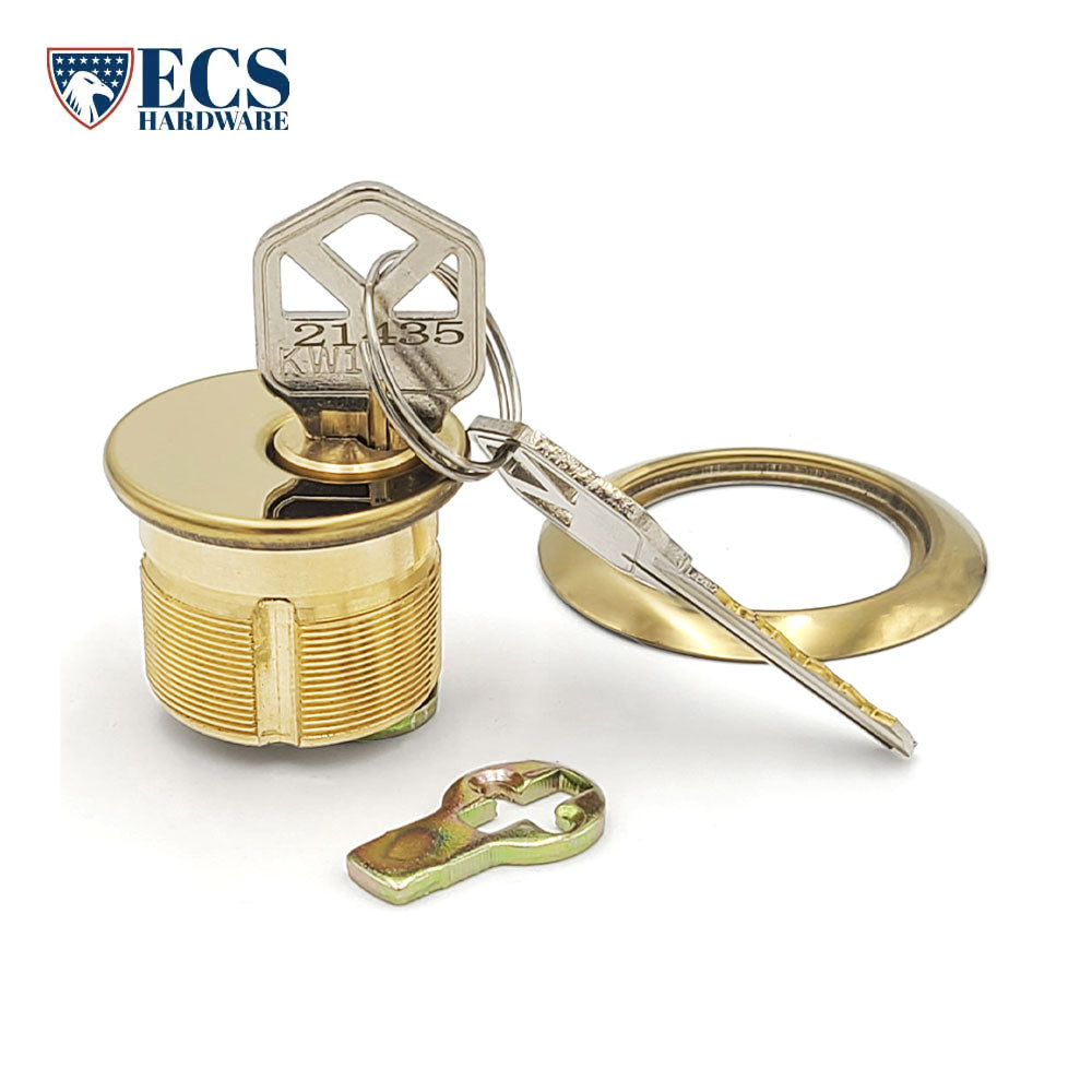 ECS HARDWARE - Durable Premium Mortise Cylinder - 1 Inch - Keyed Alike