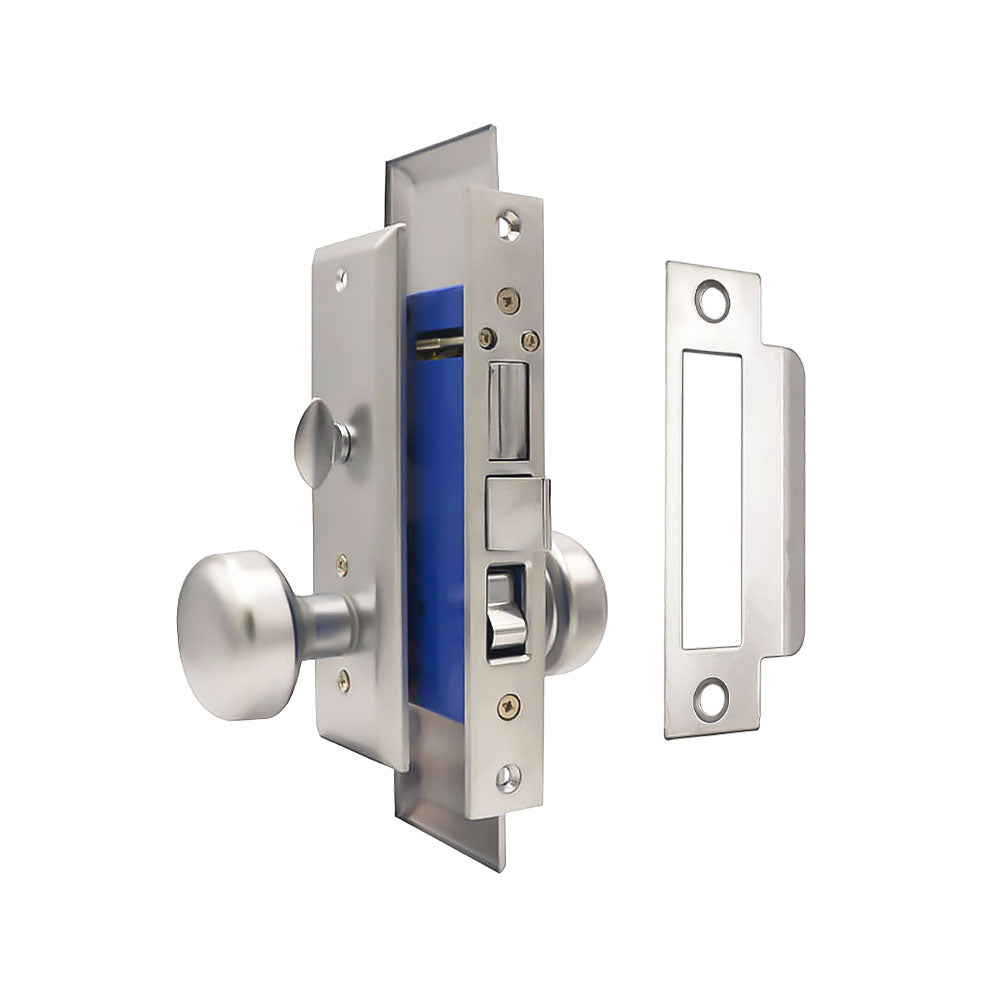 ECS HARDWARE - Durable Heavy Duty Mortise Knob Lock 26D Satin Chrome ...