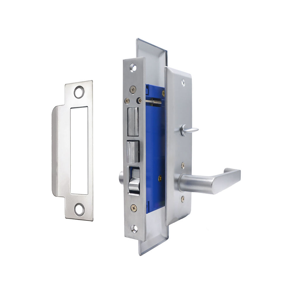 ECS HARDWARE - Durable Heavy Duty Mortise Lockset with Lever 26D Satin ...
