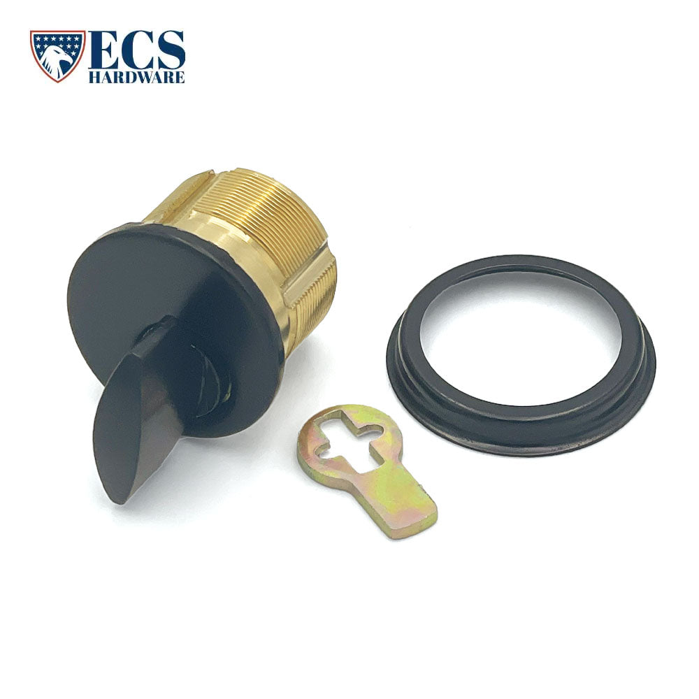 ECS HARDWARE - Durable Premium Thumb Turn Mortise Cylinder - 1" 10B Oi