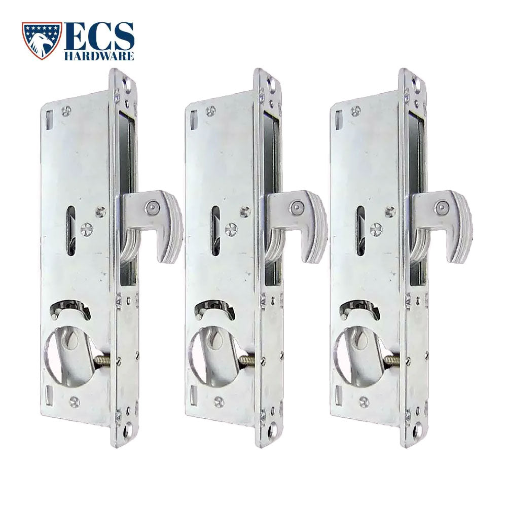 ECS HARDWARE - Narrow-Stile - 1-1/8" Backset, Hook Bolt Lock Zinc Plat