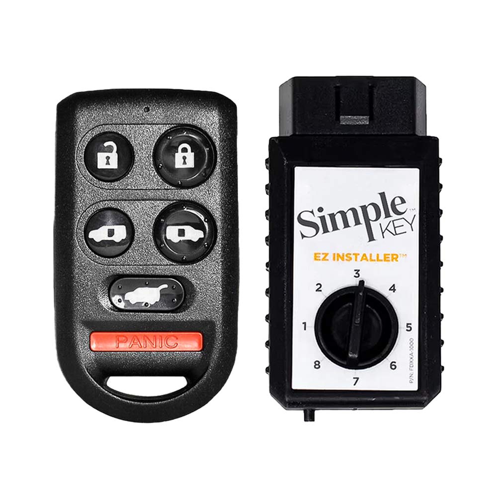 Simple Key 6 Button Remote w/ Panic Hatch & Dual Power Doors Honda Ody ...
