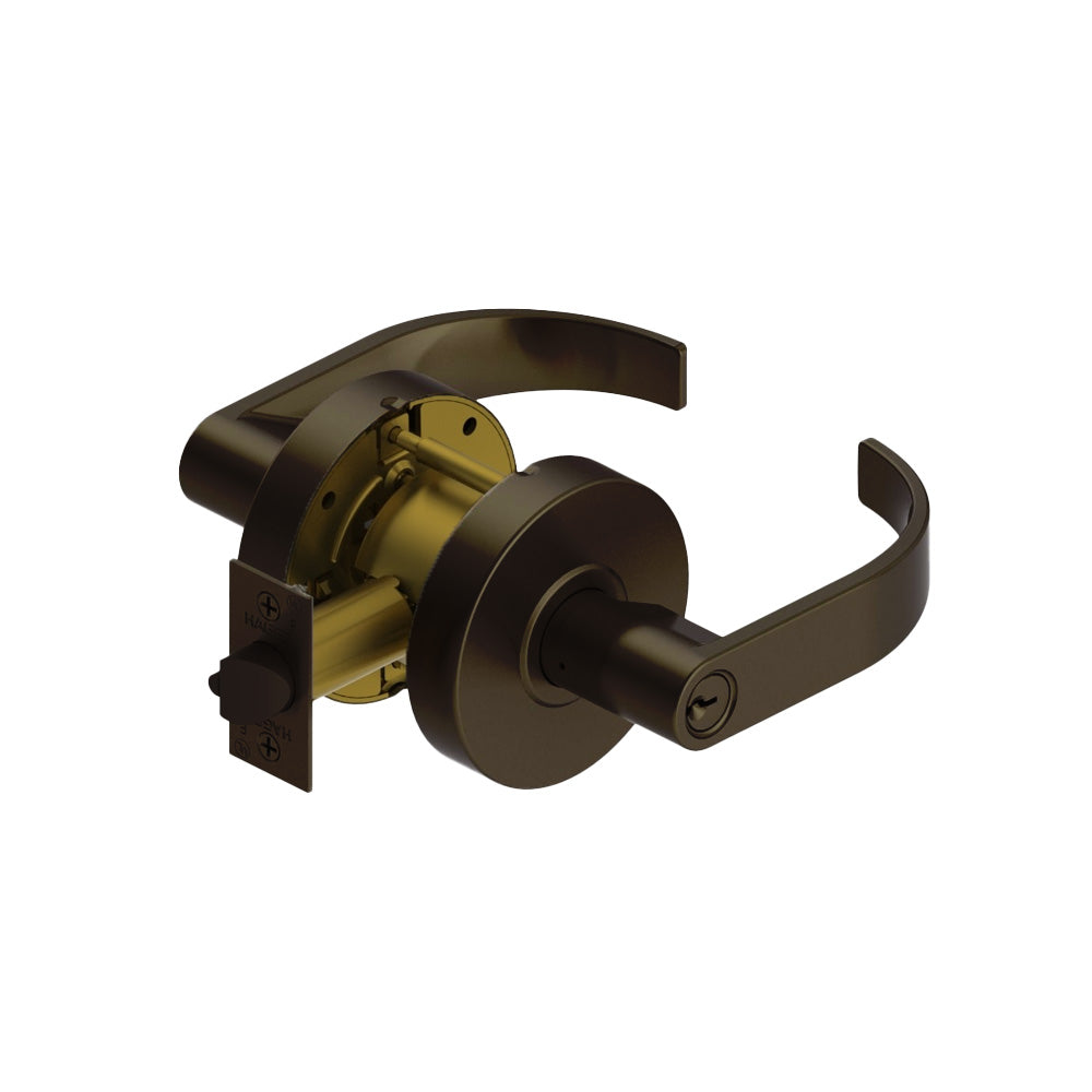 HAGER - 2580 - Storeroom Cylindrical Lever Lock with 2-3/4 Inch Backse ...