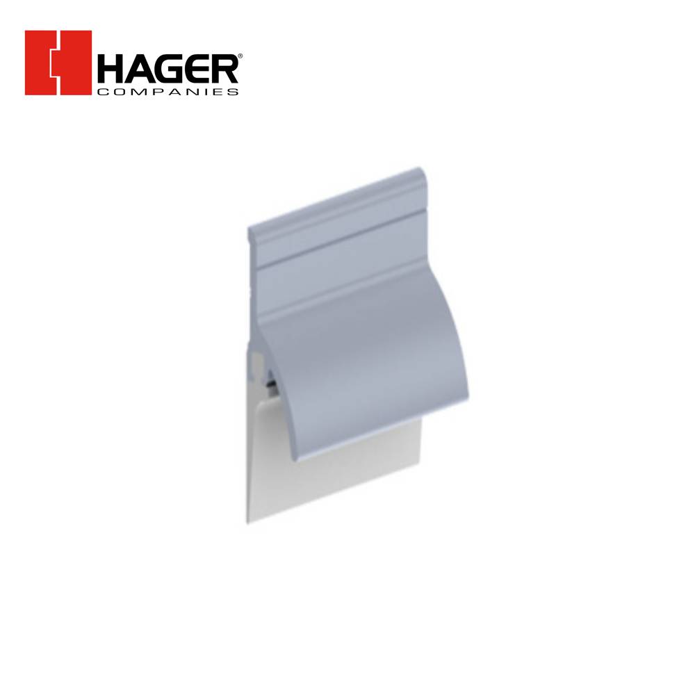 HAGER - 770S - Door Bottom Sweep with Rain Drip - Vinyl Insert - Alumi