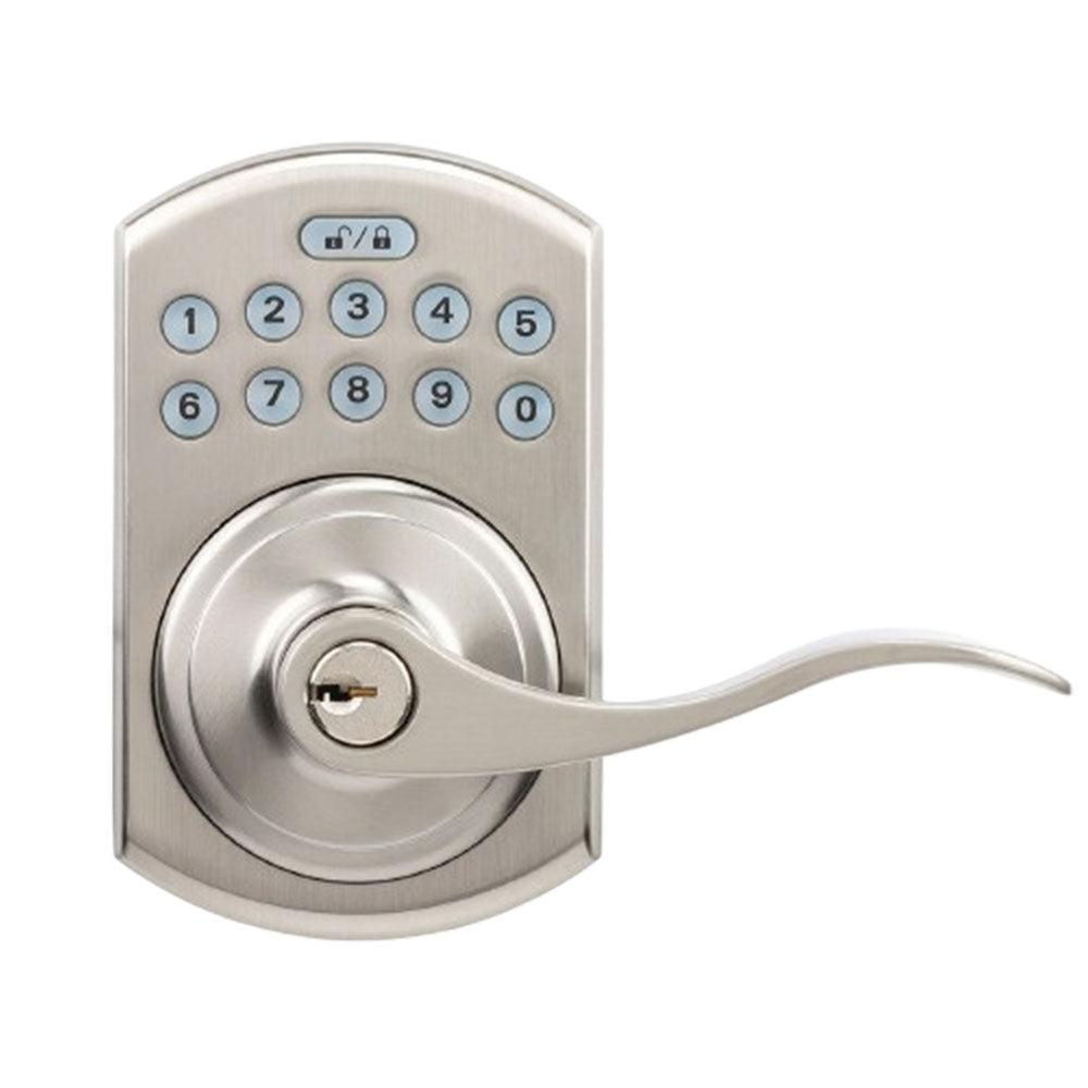 KeyInCode KIC3510 WB Smart Residential Deadbolt with Lever Handle - Bl ...