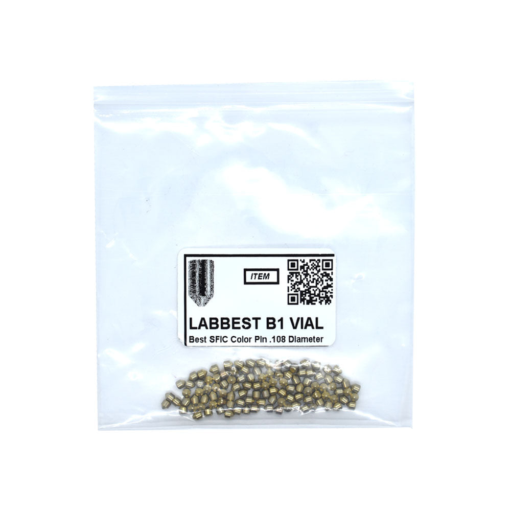 LAB - BEST-B1-VIAL - 1B Universal SFIC Bottom Pins - .122 Size - A2 Sy ...