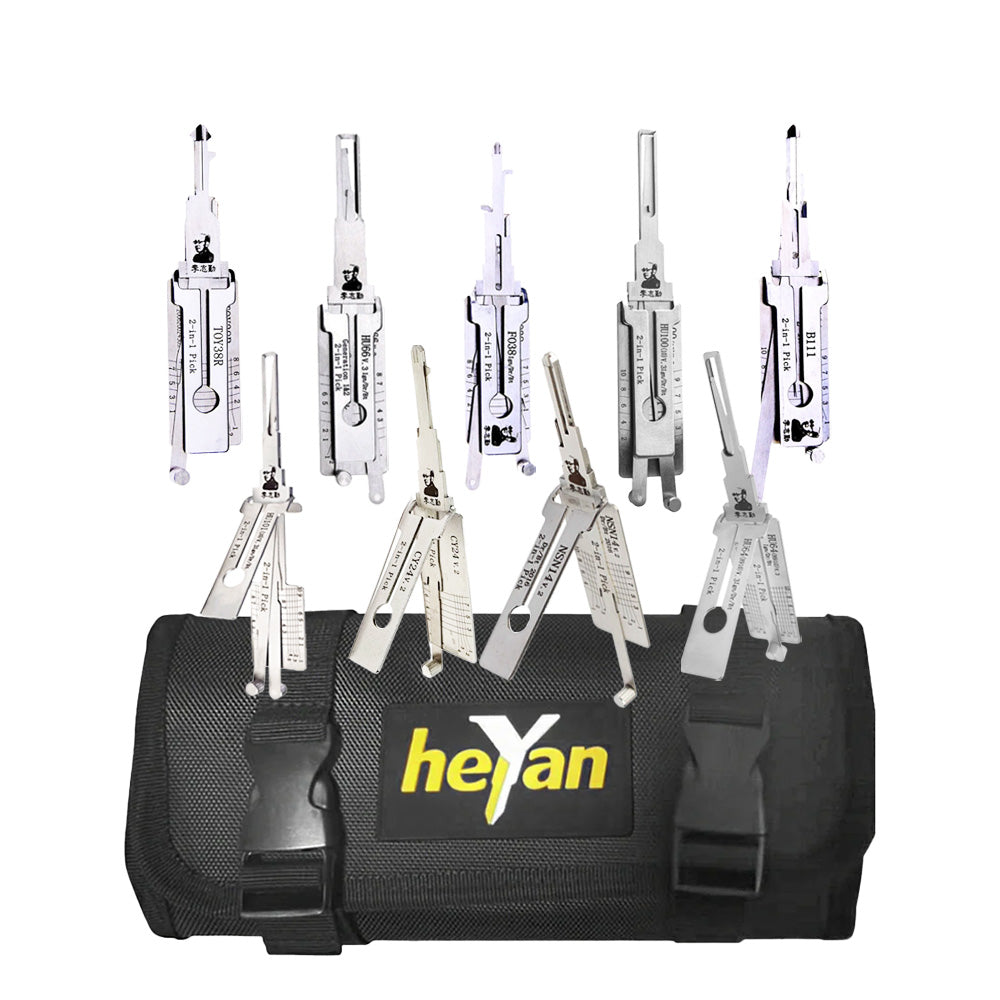 Original Lishi Automotive Pick and Decoder Set with Roll Case ...