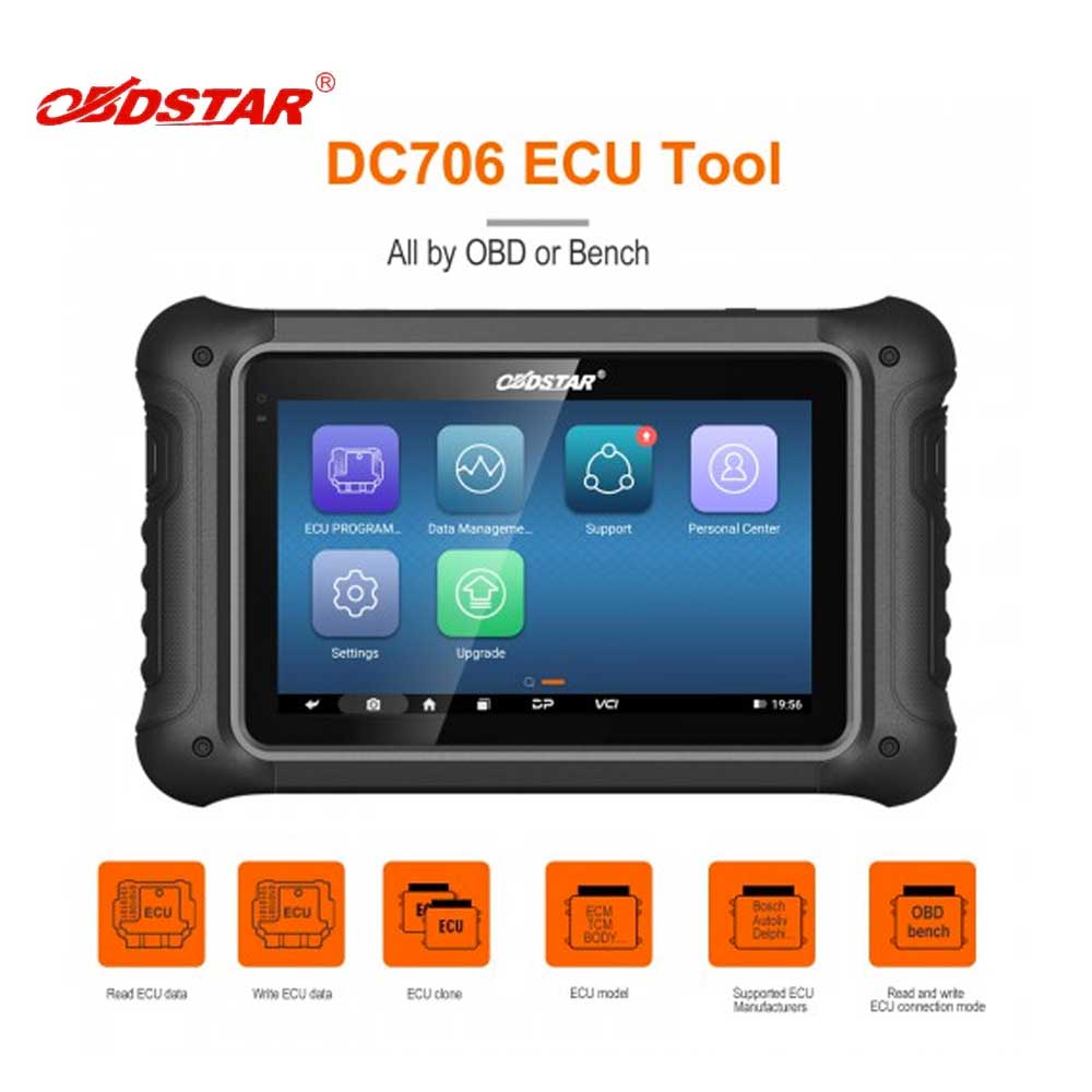 OBDSTAR DC706 ECU Tool Full Version for Car and Motorcycle ECM, TCM
