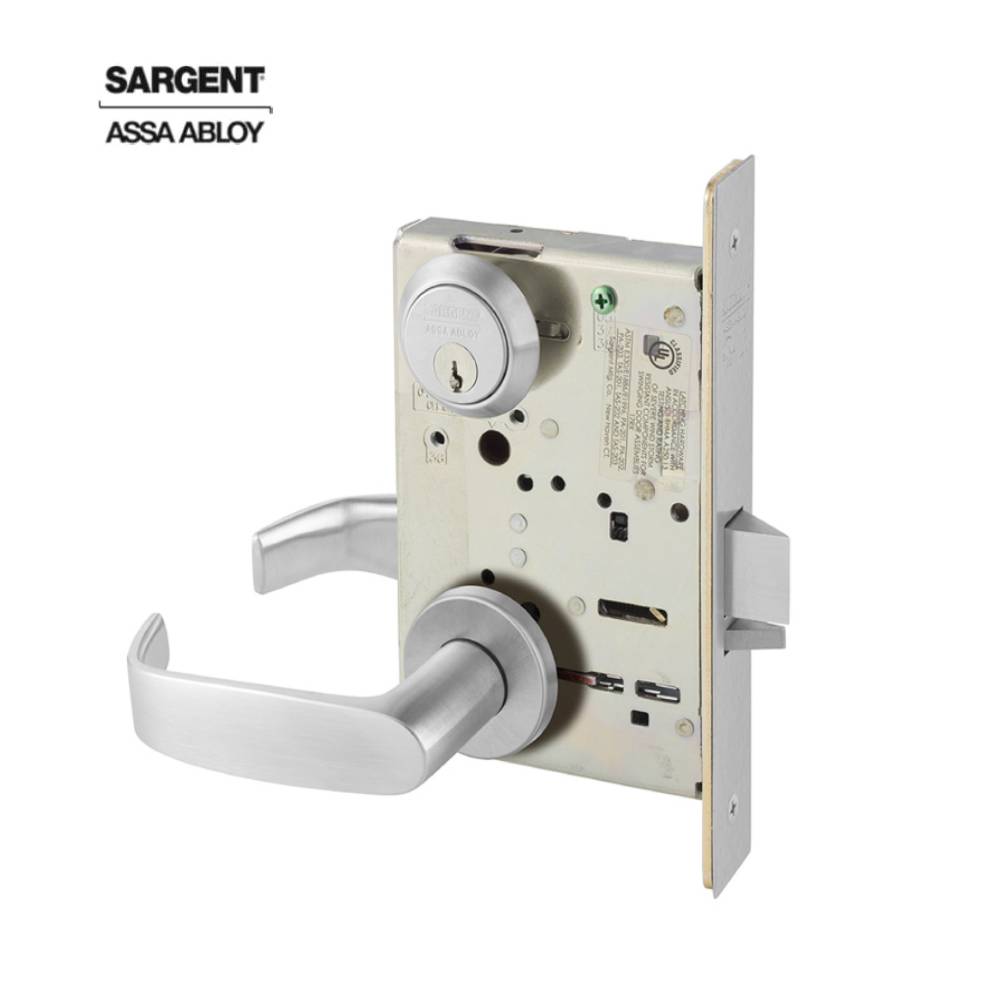 Sargent - 8237 - Classroom Mortise Lock with 2-3/4 Inch Backset and 4-