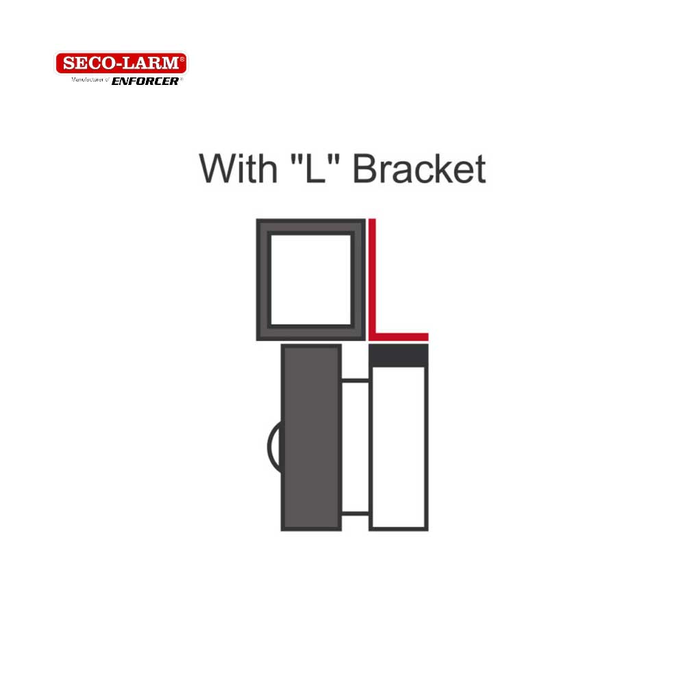 SECO-LARM E-941S-600/LQ L-Bracket for 600-lb Series Electromagnetic Lo