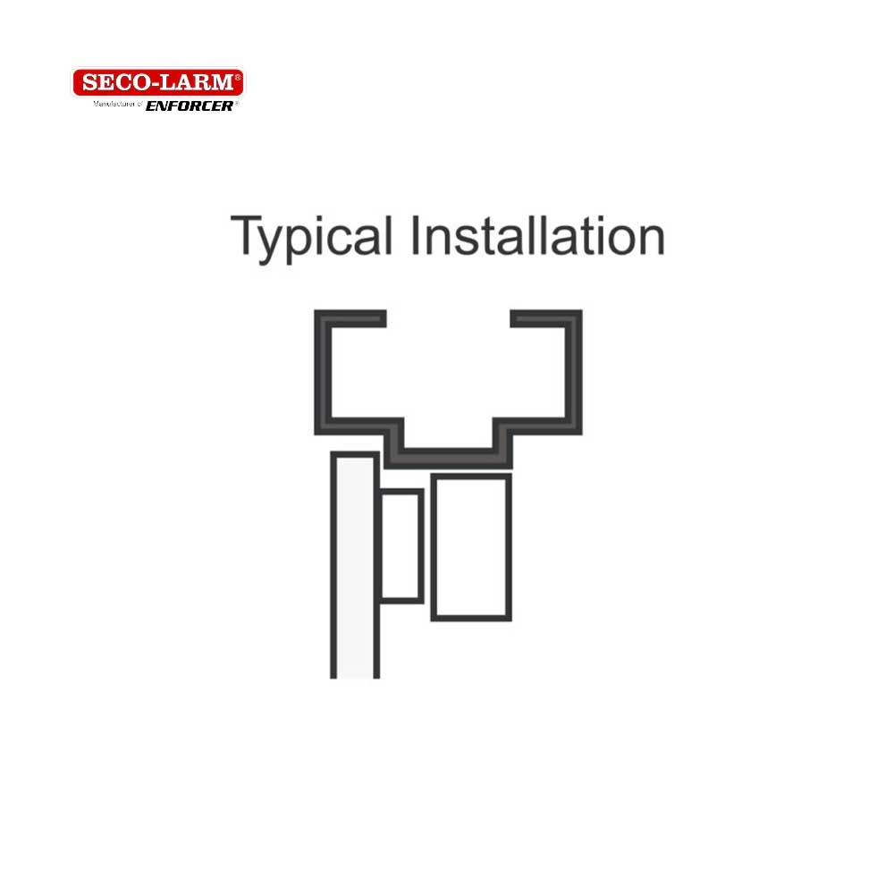 SECO-LARM E-941S-600/ZQ Z-Bracket for 600-lb Series Electromagnetic Lo