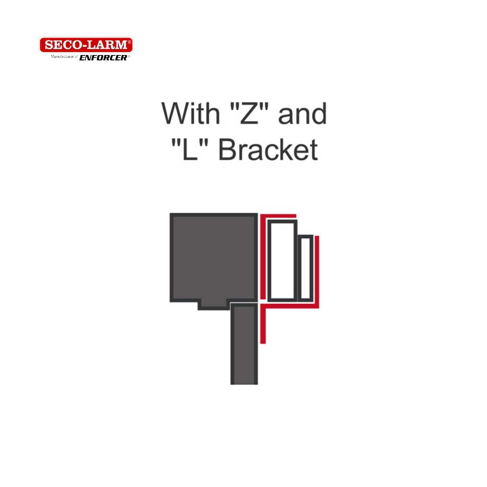 SECO-LARM E-941S-600/ZQ Z-Bracket for 600-lb Series Electromagnetic Lo