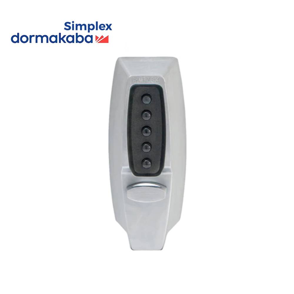 Simplex - 7102 - Mechanical Pushbutton Combination Deadbolt - 2-3/4" B